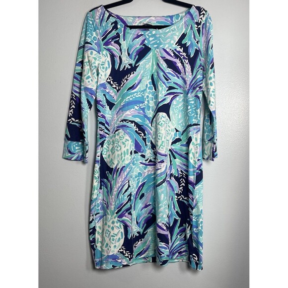 Lilly Pulitzer | Dresses | Lilly Pulitzer Hollee Dress Medium Blue ...